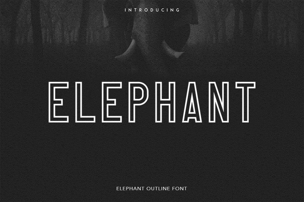 Elephant Font: A versatile sans serif font freebie at Pixelo.