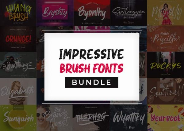 Brush Fonts - 70 Enchanting Fonts Divided Across 59 Font Families