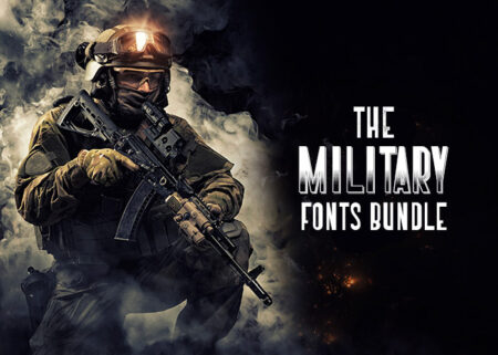 The Military Fonts Bundle | 300+ Bold and Retro Army Fonts